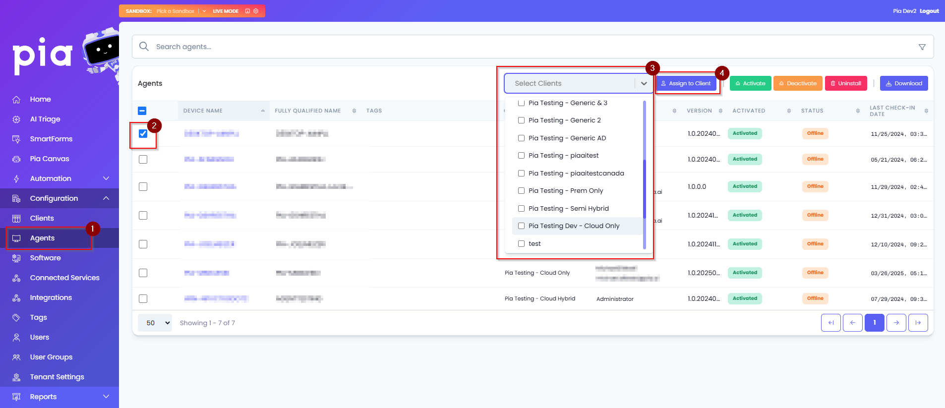 Multi-Client Agent Support | Knowledge @Pia